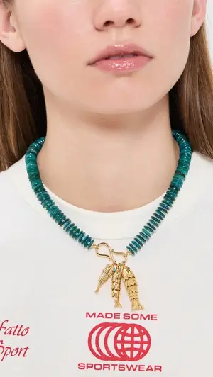 Madewell X Beaded Fish Statement Necklace