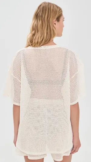 RIPLEY RADER Fishnet Big Shirt