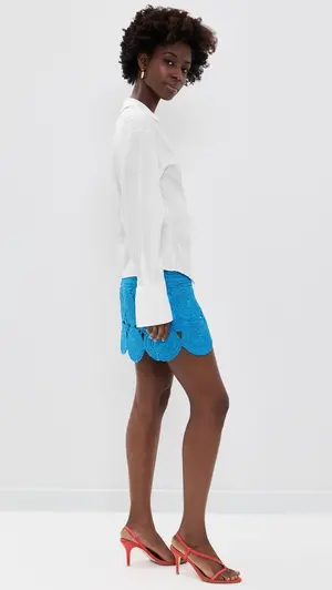 SIMONMILLER Anya Poplin Wrap Top