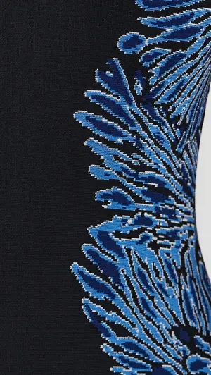 Ulla Johnson Iona Jacquard Knit Midi Dress - Lapis