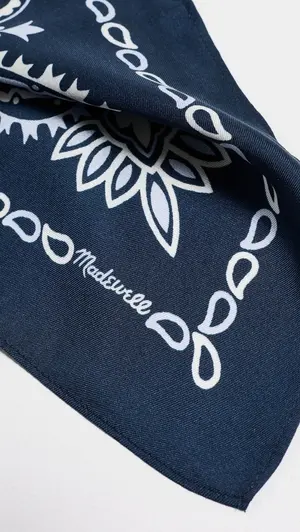 Madewell X Oversized Silk Bandana - Indigo