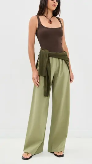 LA LIGNE Cotton Poplin Colby Pants