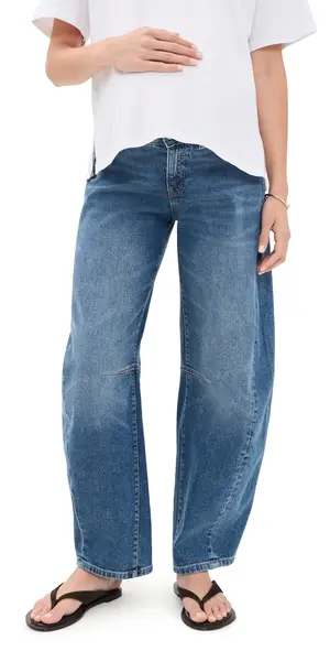 DL1961 Miro Maternity Barrel High Rise Jeans - North Current