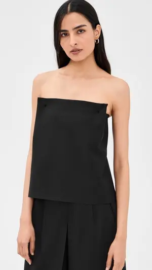 HOUSE OF DAGMAR Square Neck Sleeveless Tube Top