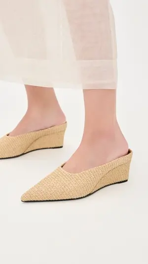 SIMONMILLER Raffia Gala Wedges
