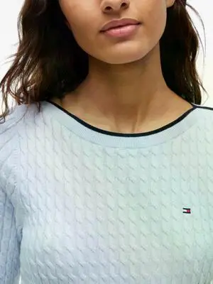 Tommy Hilfiger Cable-knit Short-sleeve Sweater