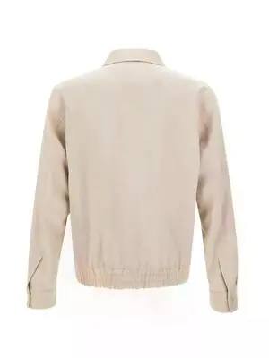 BOSS Zip-up Linen Jacket