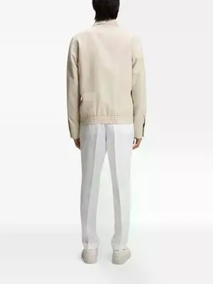 BOSS Zip-up Linen Jacket