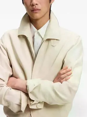 BOSS Zip-up Linen Jacket