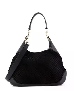 Gucci Gg Suede Medium Shoulder Bag