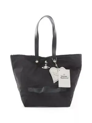 VIVIENNE WESTWOOD Orb Plaque Tote Bag - Black