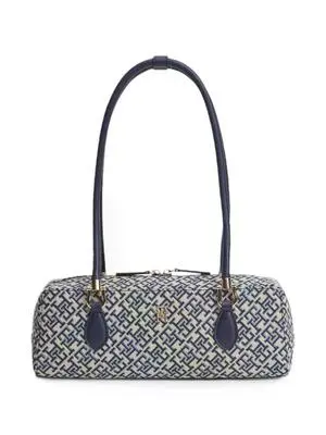 Tommy Hilfiger Monogram Pattern Shoulder Bag - Blue