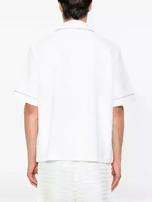Casablanca Logo-embroidered Textured-finish Shirt