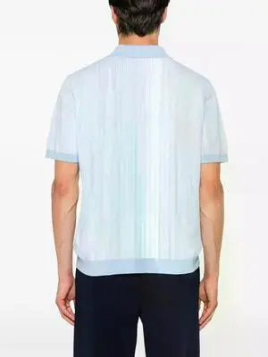 Casablanca Monogram-jacquard Striped Polo Shirt