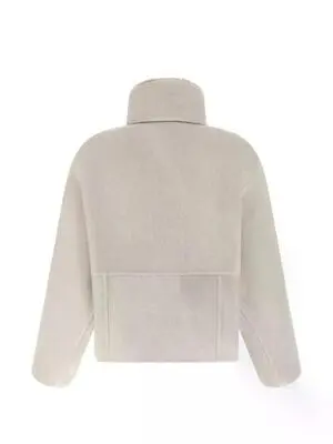 Brunello Cucinelli Shearling Trim Bat-sleeve Coat