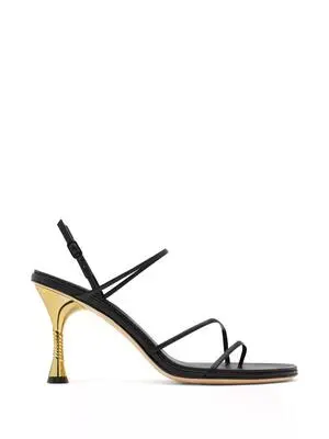 Studio Amelia Helix Strappy Sandals - Black