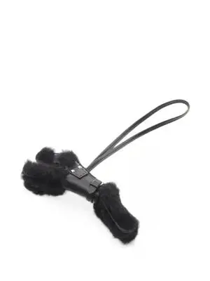 Hermès Shearling Bag Charm - Black