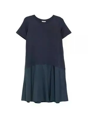 Marella Rugiada Short-sleeve Panelled Mini Dress