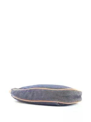 Dior Vintage Denim Mini Clutch Bag