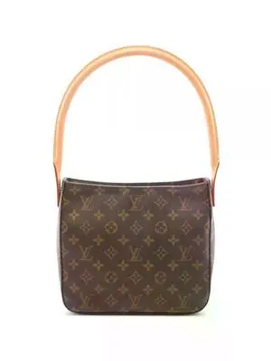 LOUIS VUITTON Looping Mm Monogram Shoulder Bag - Brown