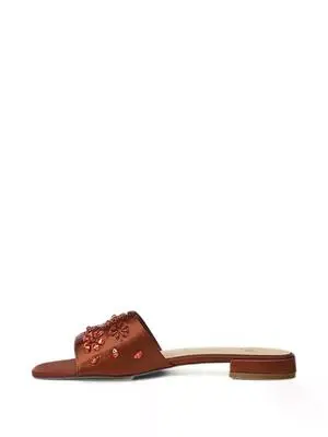 V°73 Kayla Bead-embellished Satin Sandals