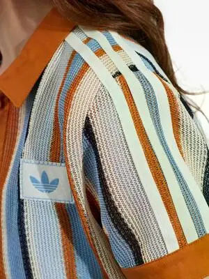 Adidas Striped Cropped Shirt