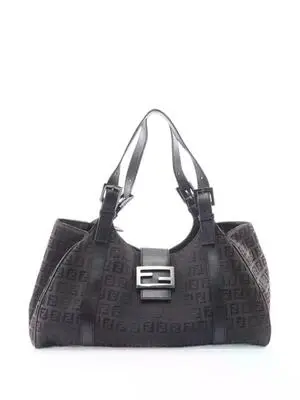 Fendi 2000s Zucchino Canvas Tote Bag - Brown