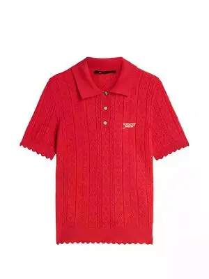 Tommy Hilfiger Pointelle Knit Scalloped Edge Sweater