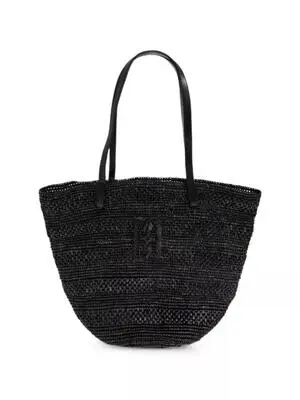 BY MALENE BIRGER Mirabell Woven Shoulder Bag - Black