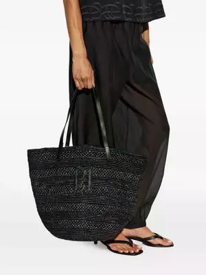 BY MALENE BIRGER Mirabell Woven Shoulder Bag - Black