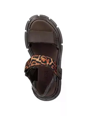 Melissa Leopard-print Touch-strap Sandals