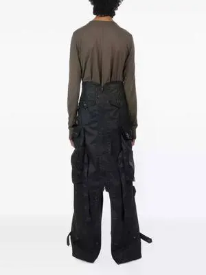 JULIUS Gas Mask Woven Asymmetric Skirt