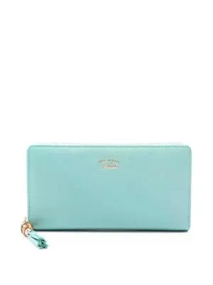 Gucci 2010s Bamboo Zip-around Wallet - Blue