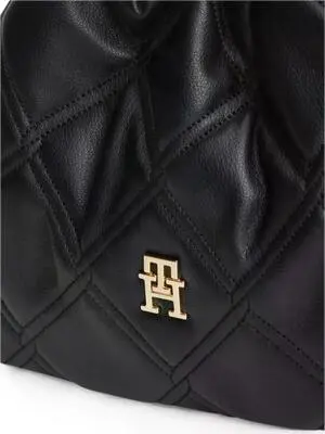 Tommy Hilfiger Quilted Logo Plaque Crossbody Bag