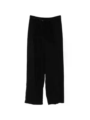 GIOVANNI CAVAGNA Drawstring Track Pants - Black