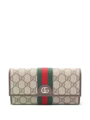 Gucci Ophidia Gg Supreme Wallet - Neutrals