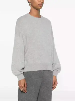LISA YANG Veira Crew-neck Balloon-sleeve Sweater