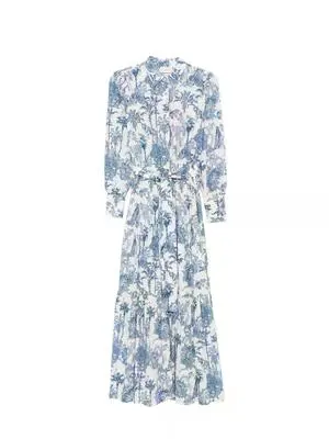 MC2 SAINT BARTH Jensen Graphic-print Shirt Dress - White