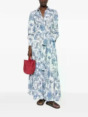 MC2 SAINT BARTH Jensen Graphic-print Shirt Dress