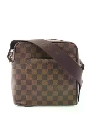 LOUIS VUITTON Damier Ebene Olaf Pm Shoulder Bag - Brown