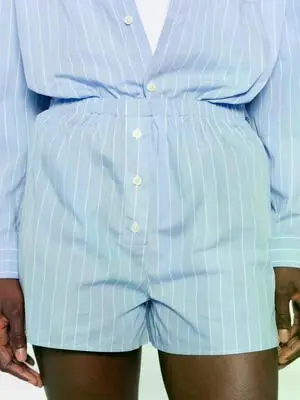SPORTY & RICH Vertical Stripe Shorts