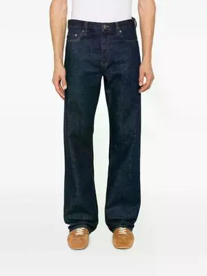 Casablanca Embroidered Logo Cinch Strap Jeans
