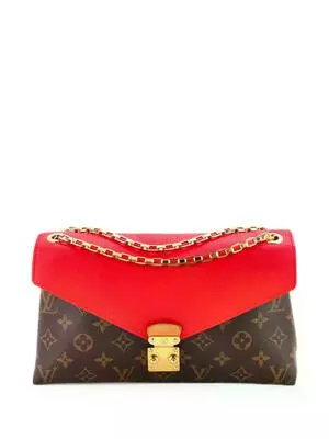 LOUIS VUITTON Pallas Chain Shoulder Bag In Monogram Canvas And Calfskin - Brown