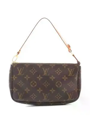 LOUIS VUITTON Monogram Pochette Accessoires Handbag - Brown
