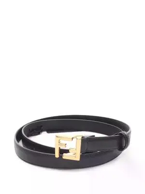 Fendi Ff Logo Belt - Black