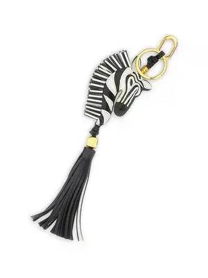GIANNI CHIARINI Zebra-charm Tassel Keyring