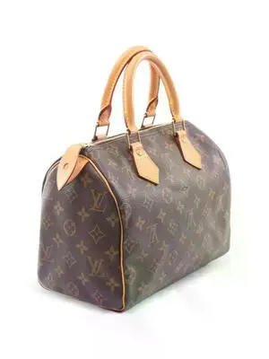 LOUIS VUITTON Monogram Speedy 25 Handbag - Brown