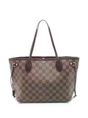 LOUIS VUITTON Damier Ebene Pm Neverfull Tote Bag