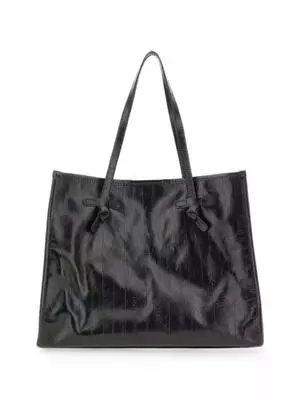 MARCELLA CLUB Glossy Shoulder Bag - Black