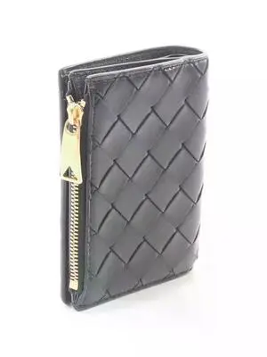 Bottega Veneta 2020 Small Intrecciato Bi-fold Wallet